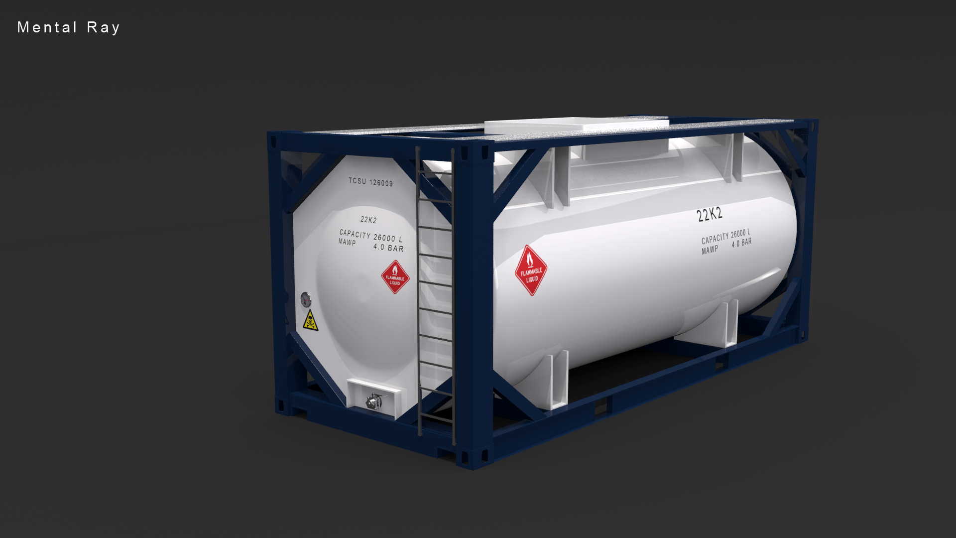 modelo 3d ISO Tank Container - TurboSquid 1548281