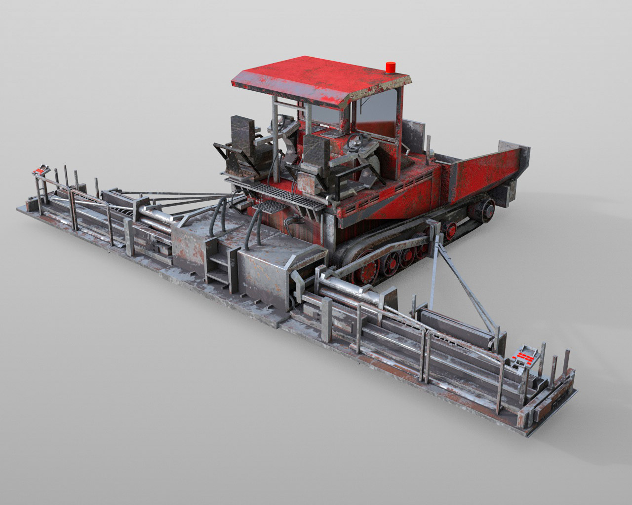 Asphalt paver 3D model - TurboSquid 1548343
