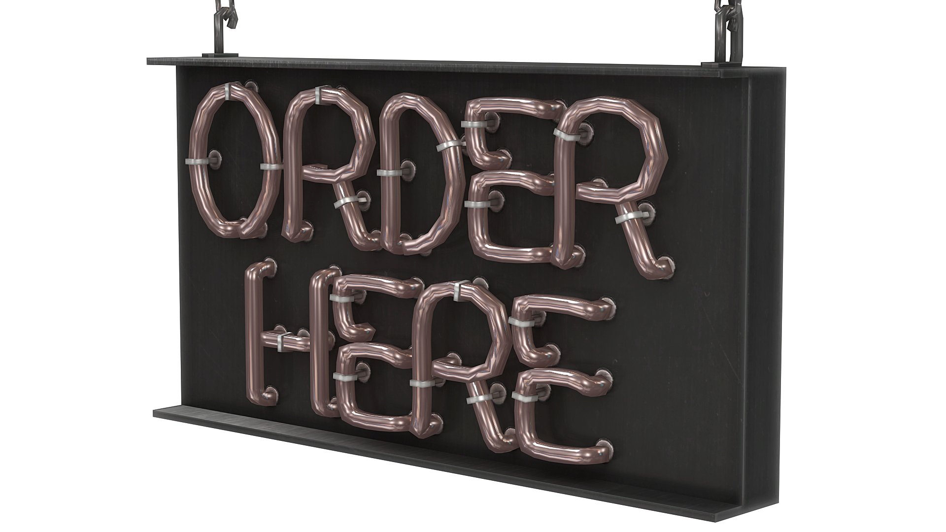 modèle 3D de Order Neon Sign 1 - TurboSquid 1548318