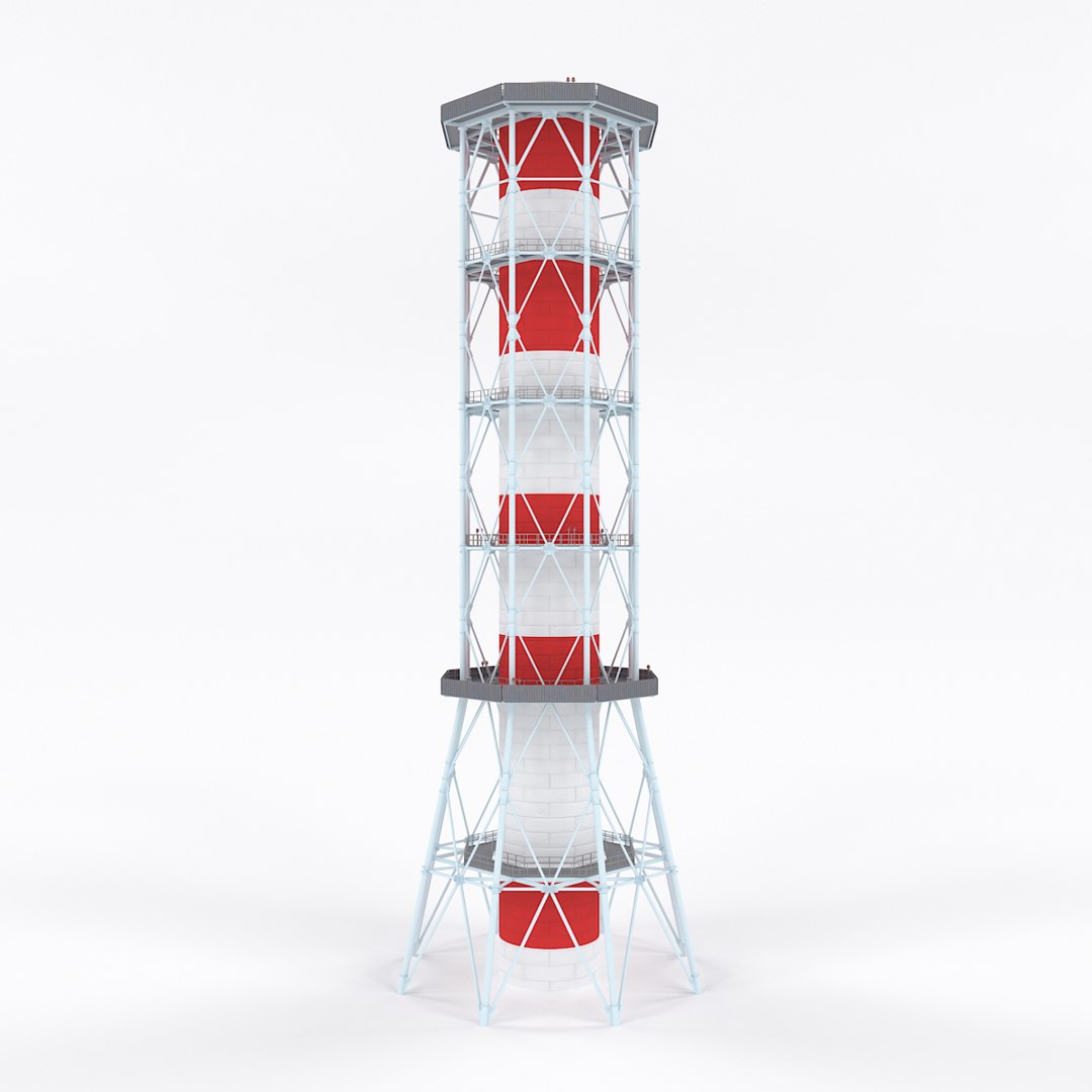 3D ventilation stack chernobyl vs-2 - TurboSquid 1548563