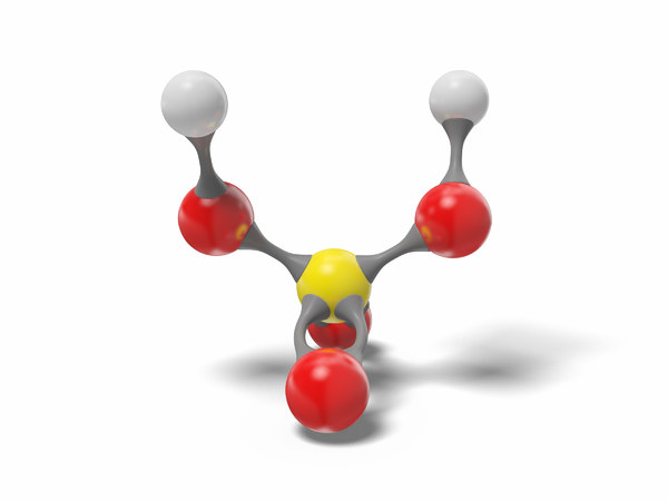 Sulfuric acid molecule h2so4 3D model - TurboSquid 1548437