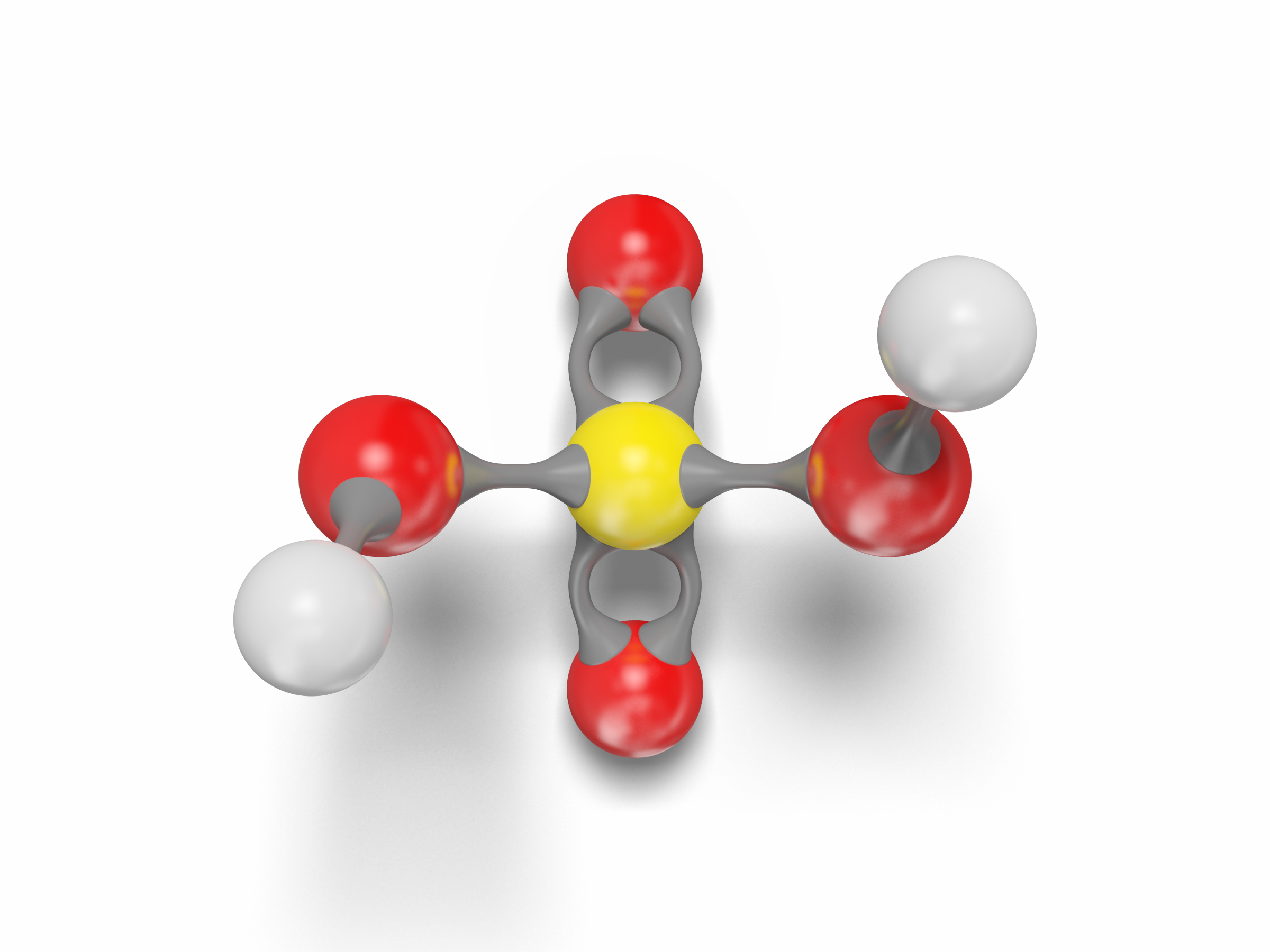 Sulfuric acid molecule h2so4 3D model - TurboSquid 1548437