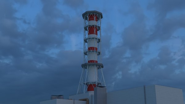 3D ventilation stack chernobyl vs-2 - TurboSquid 1548563