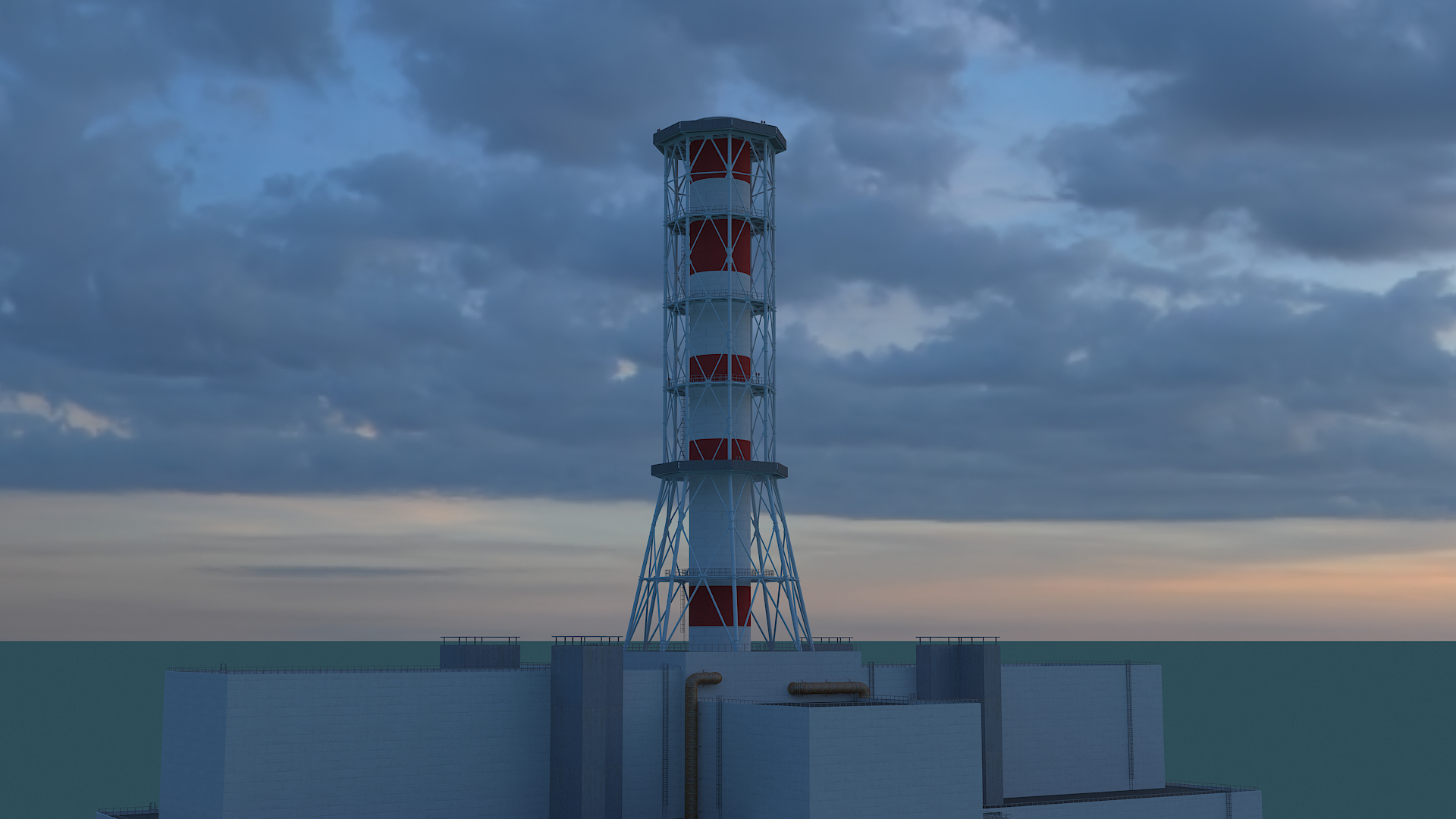 Chernobyl Ventilation Stack VS-2 Modelo 3D - TurboSquid 1548563