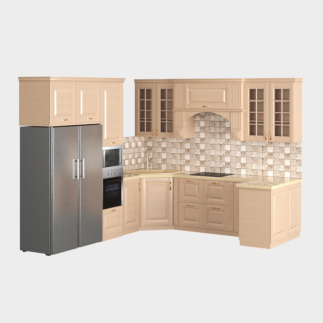 Kitchen set 3D model - TurboSquid 1548699