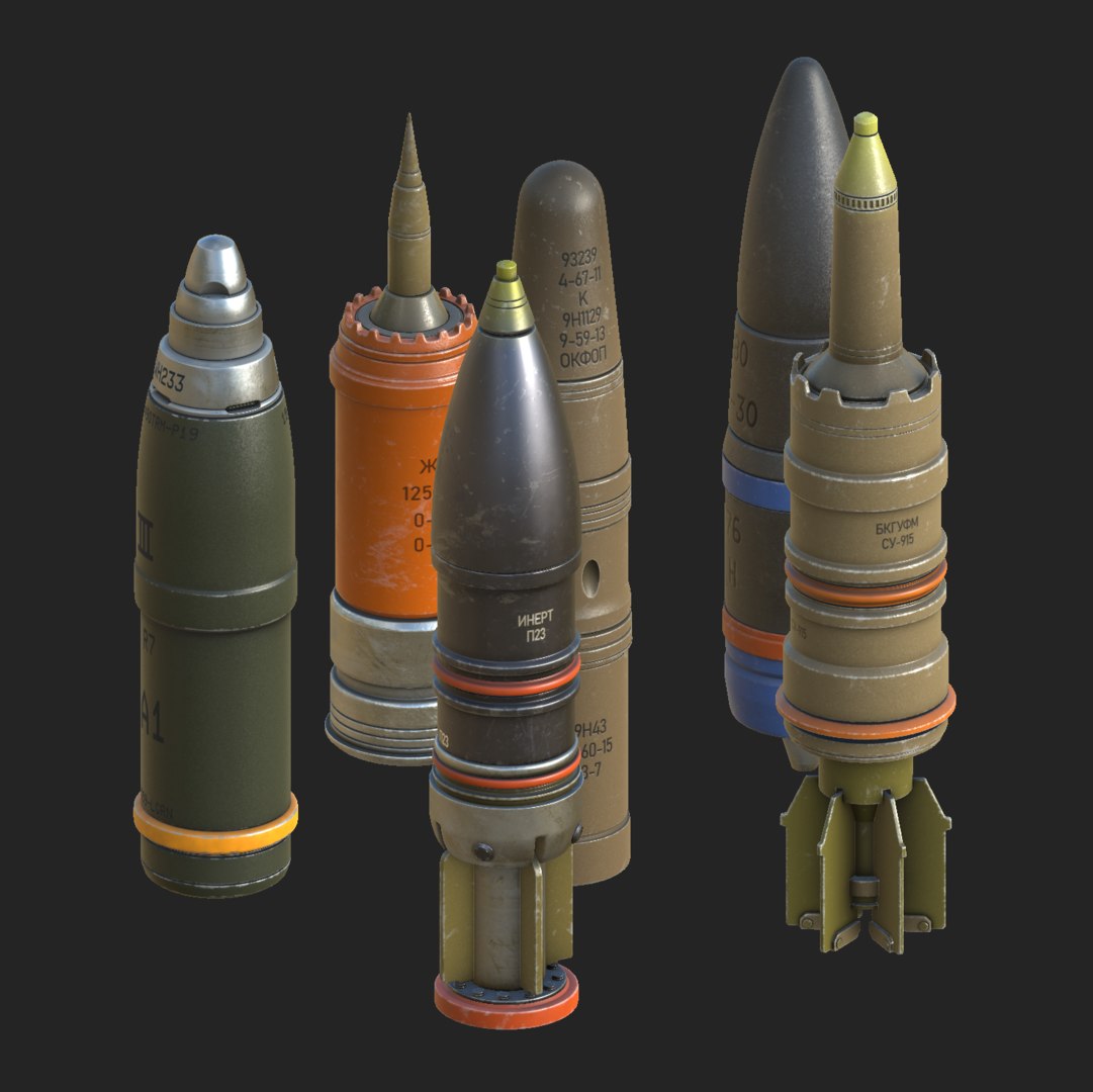 3D tank shells model - TurboSquid 1548680