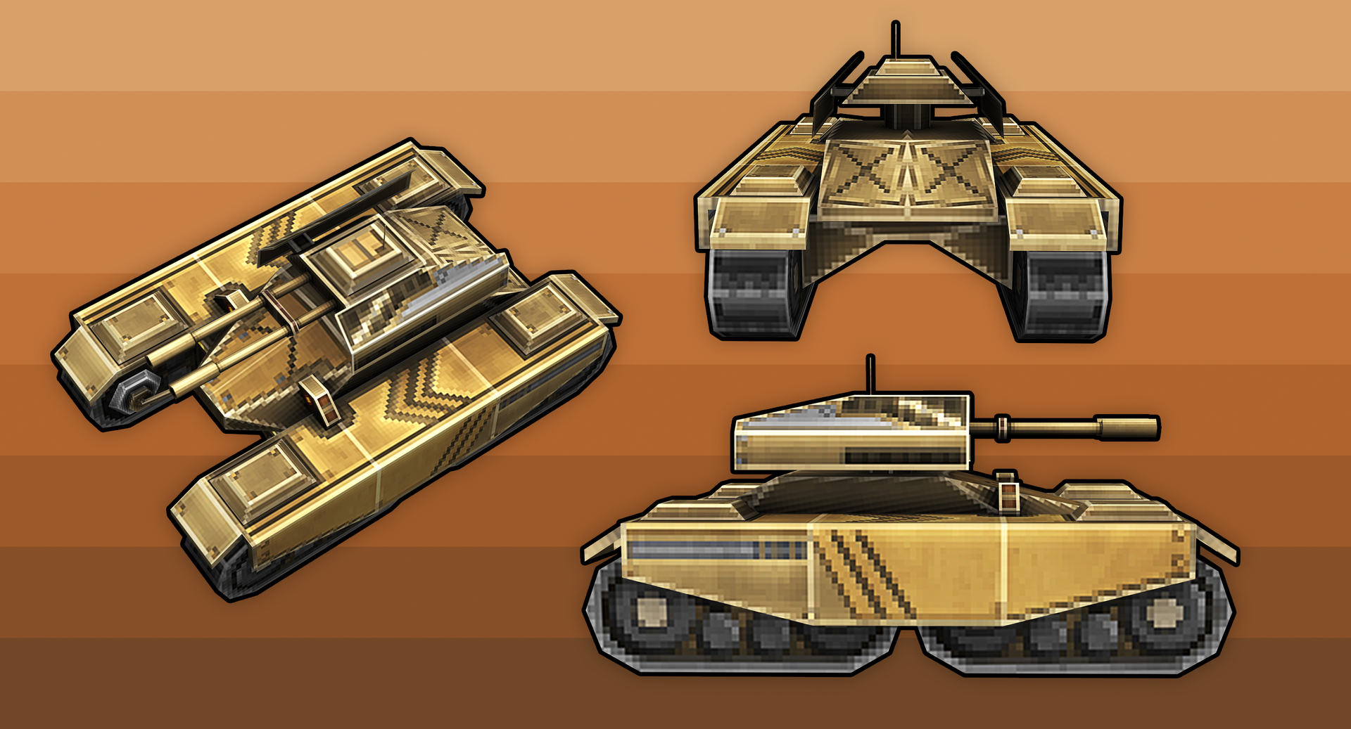 Tanque retro RTS Modelo 3D - TurboSquid 1548778