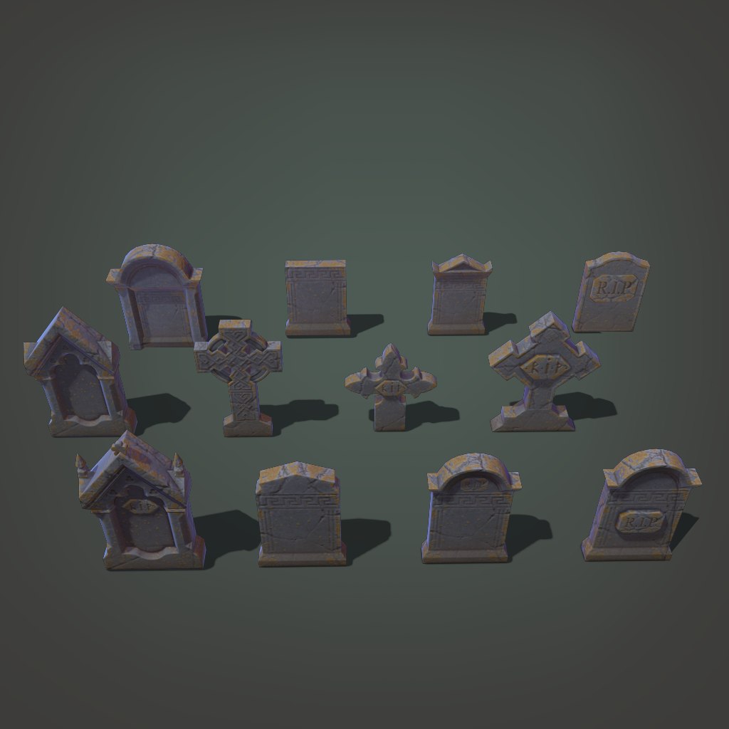 3D 11 graves model - TurboSquid 1548761