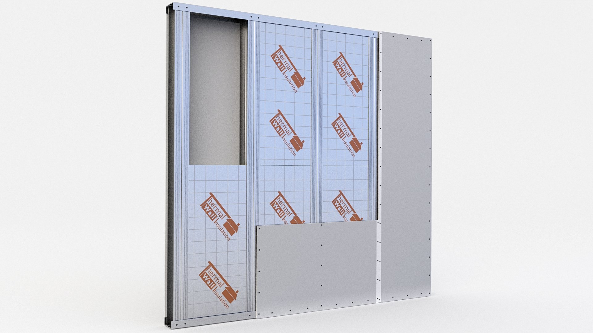 Wall partitions insulation 3D model - TurboSquid 1548950