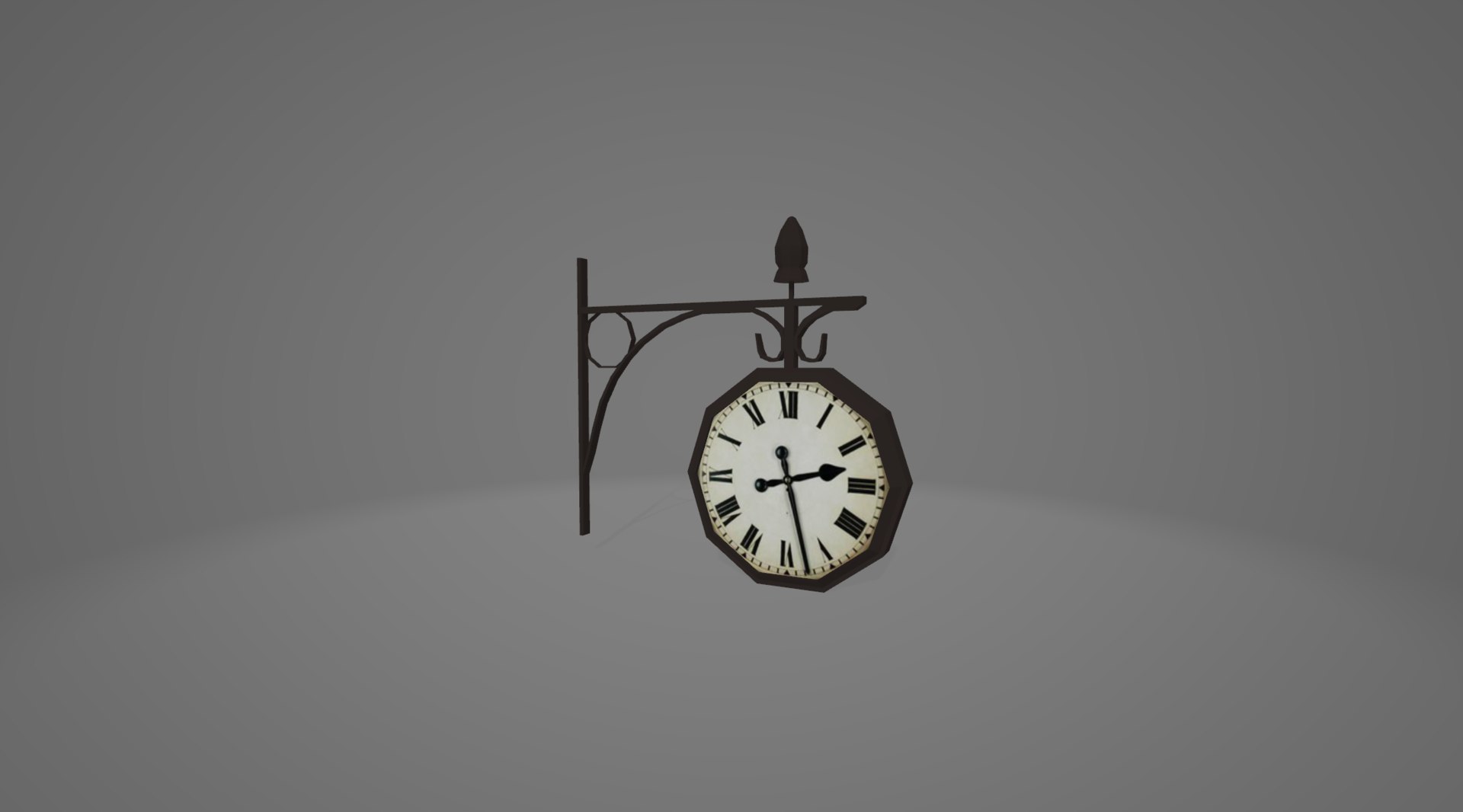 Victorian railway station clock 3D model - TurboSquid 1548928