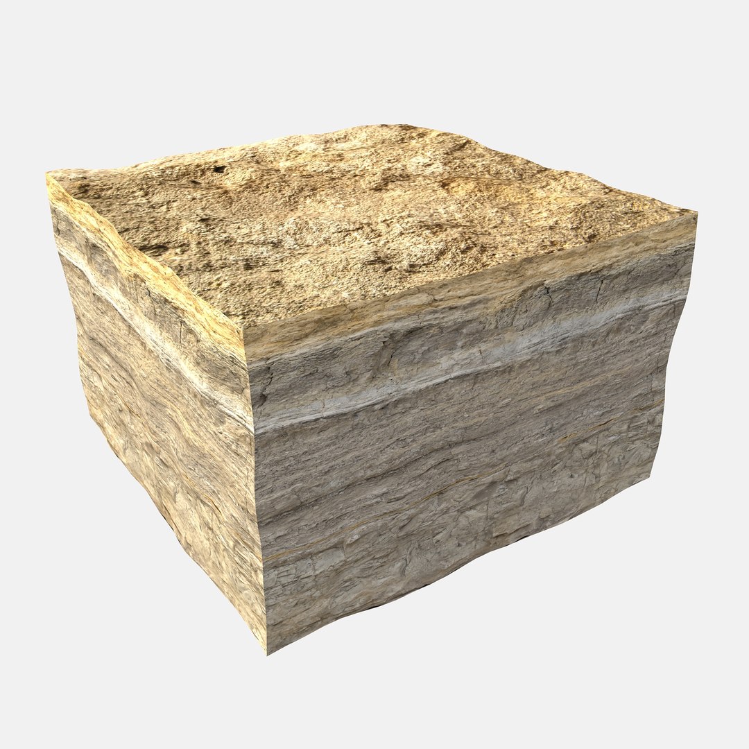 Soil cut rock section 3D model - TurboSquid 1549133
