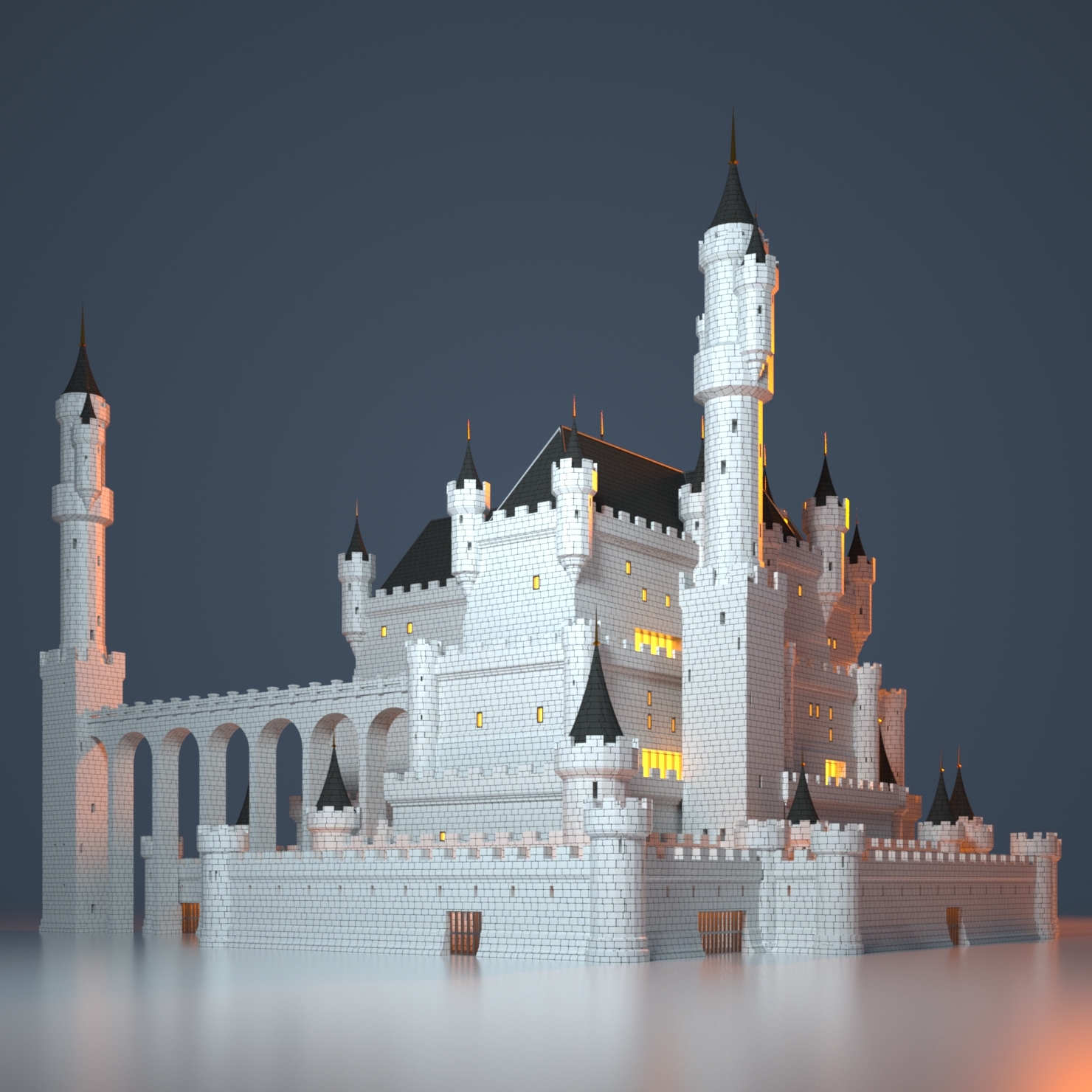 Fantasy castle 3D model - TurboSquid 1549176
