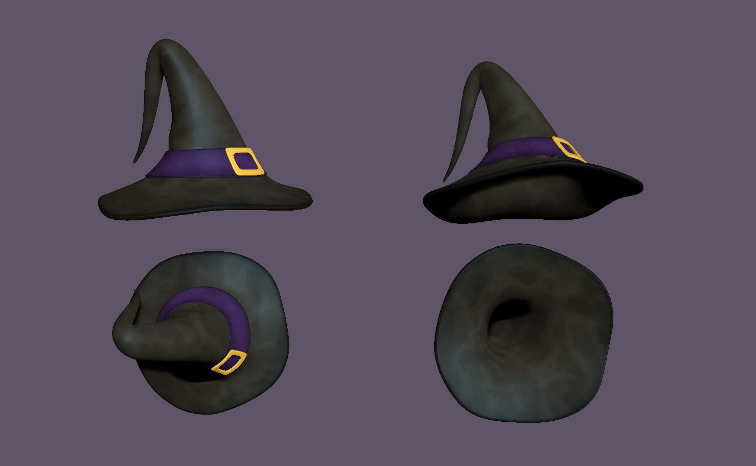 Witch hat - 3D model - TurboSquid 1549252