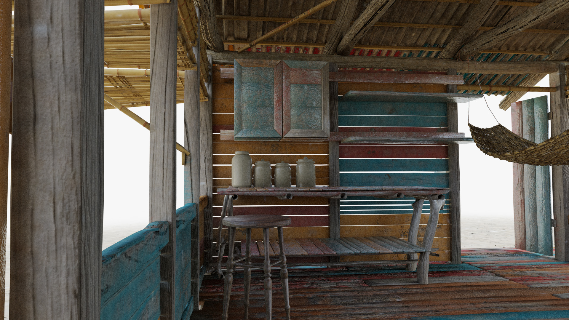 Tropical island hut 3D model - TurboSquid 1549740