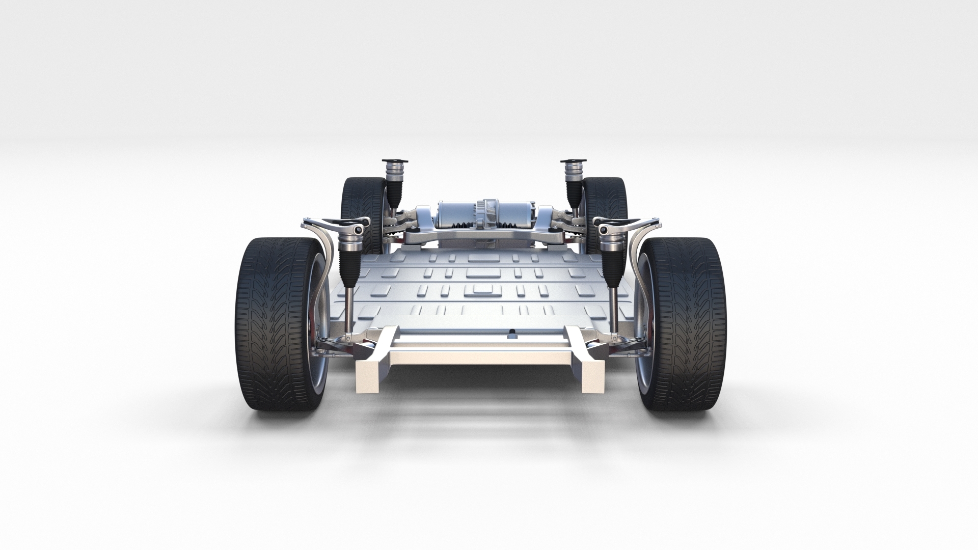 Tesla 3 chassis model - TurboSquid 1549309