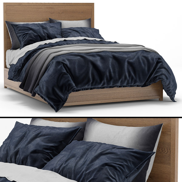 x reclaimed oak platform bed