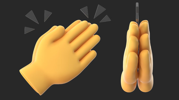 3D clapping hands emoji - TurboSquid 1549510