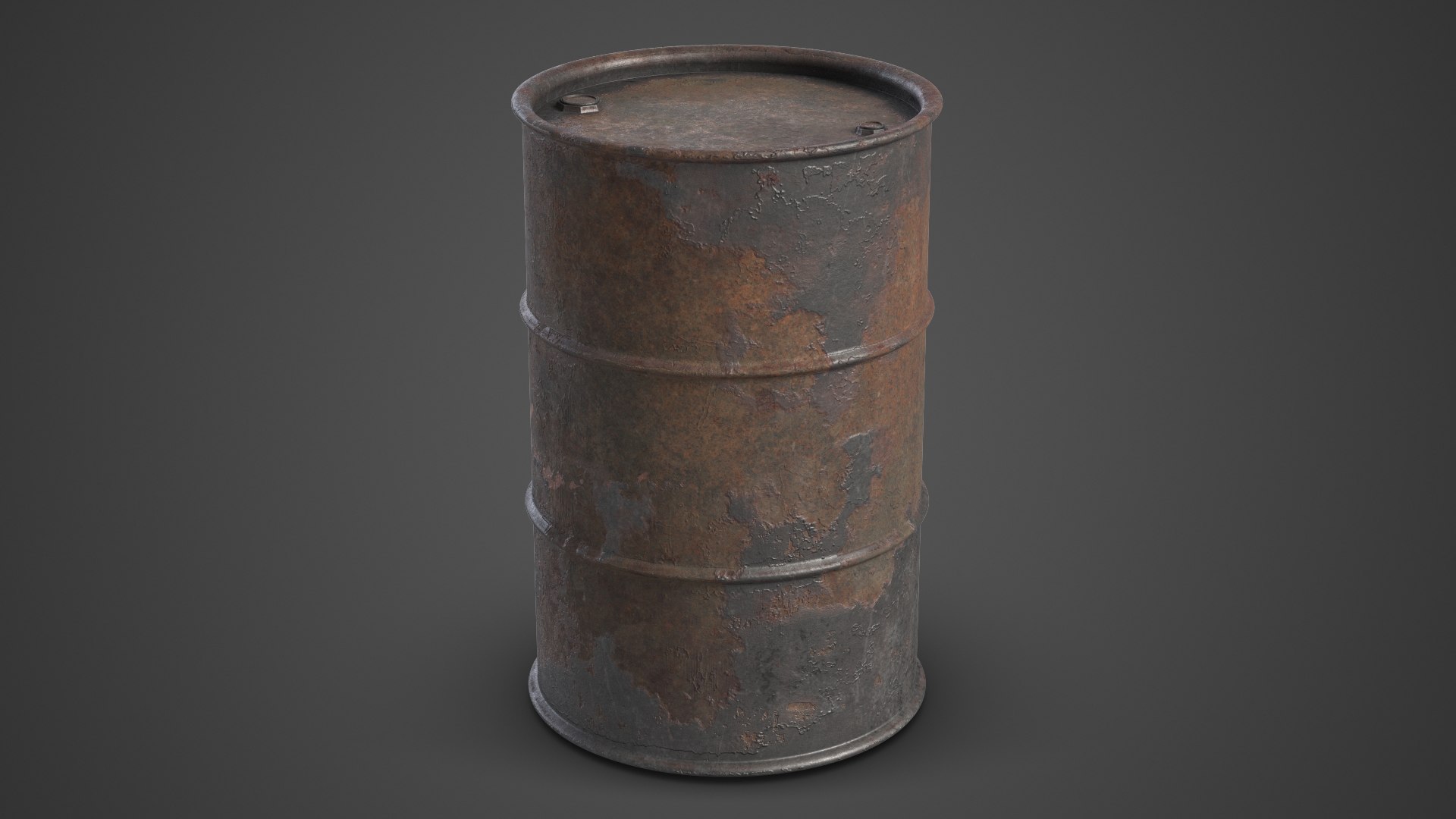 3D old rust barrel contains - TurboSquid 1549518