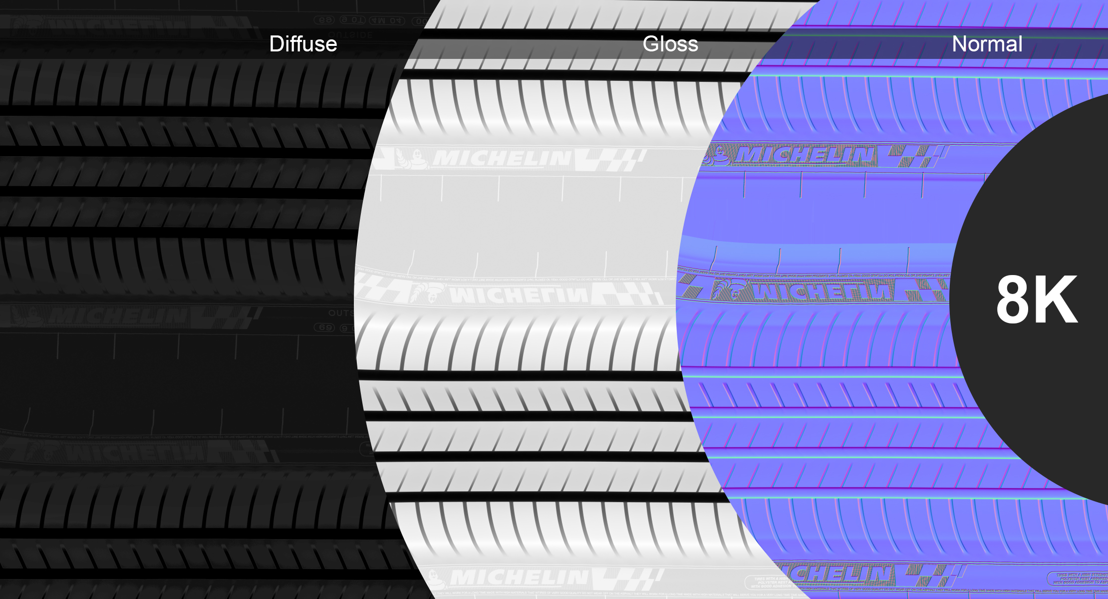 3D model wheel michelin disk - TurboSquid 1549582