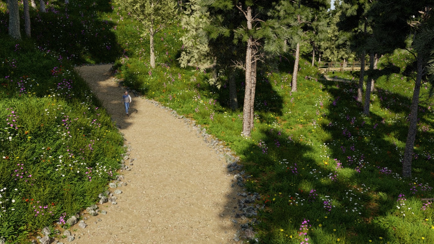 3D model path forest blender - TurboSquid 1549542