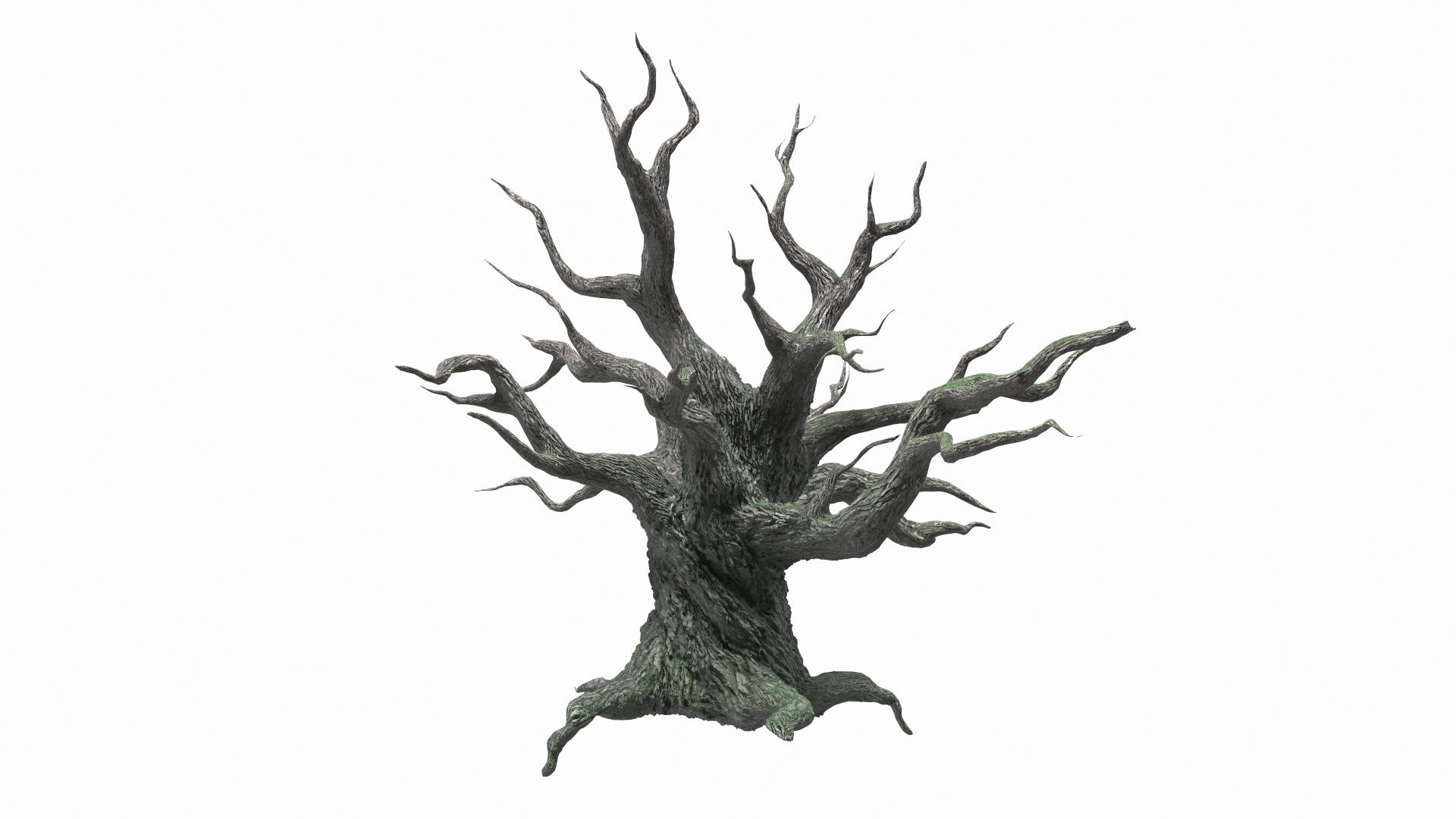 3D spooky old twisted tree winter model - TurboSquid 1549688