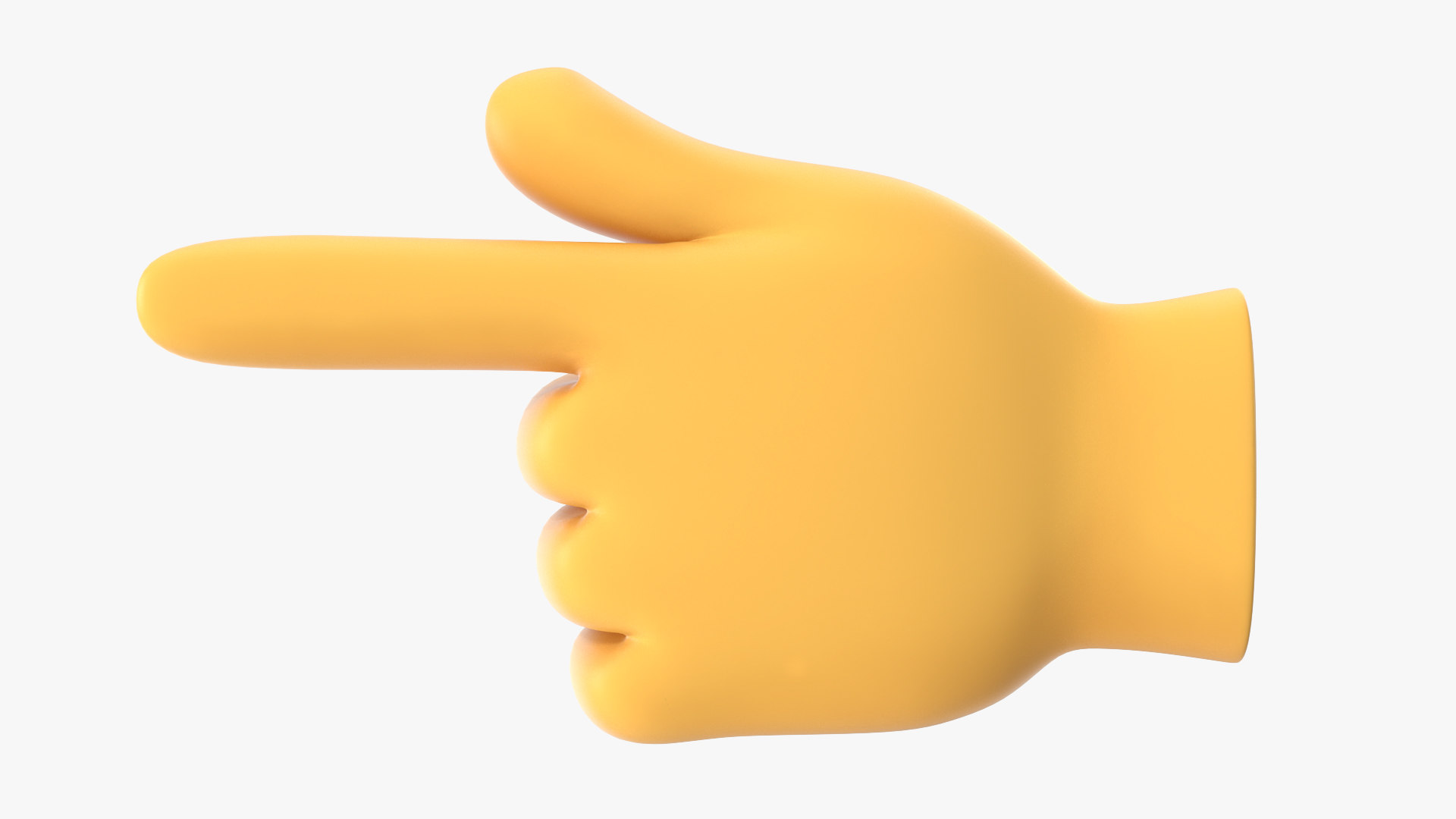 3D backhand index pointing left - TurboSquid 1549727