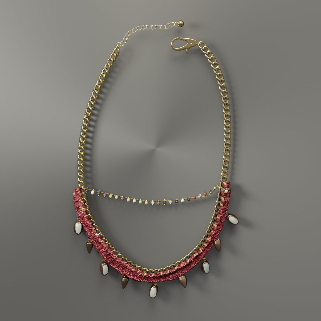 3D product necklace model - TurboSquid 1549680