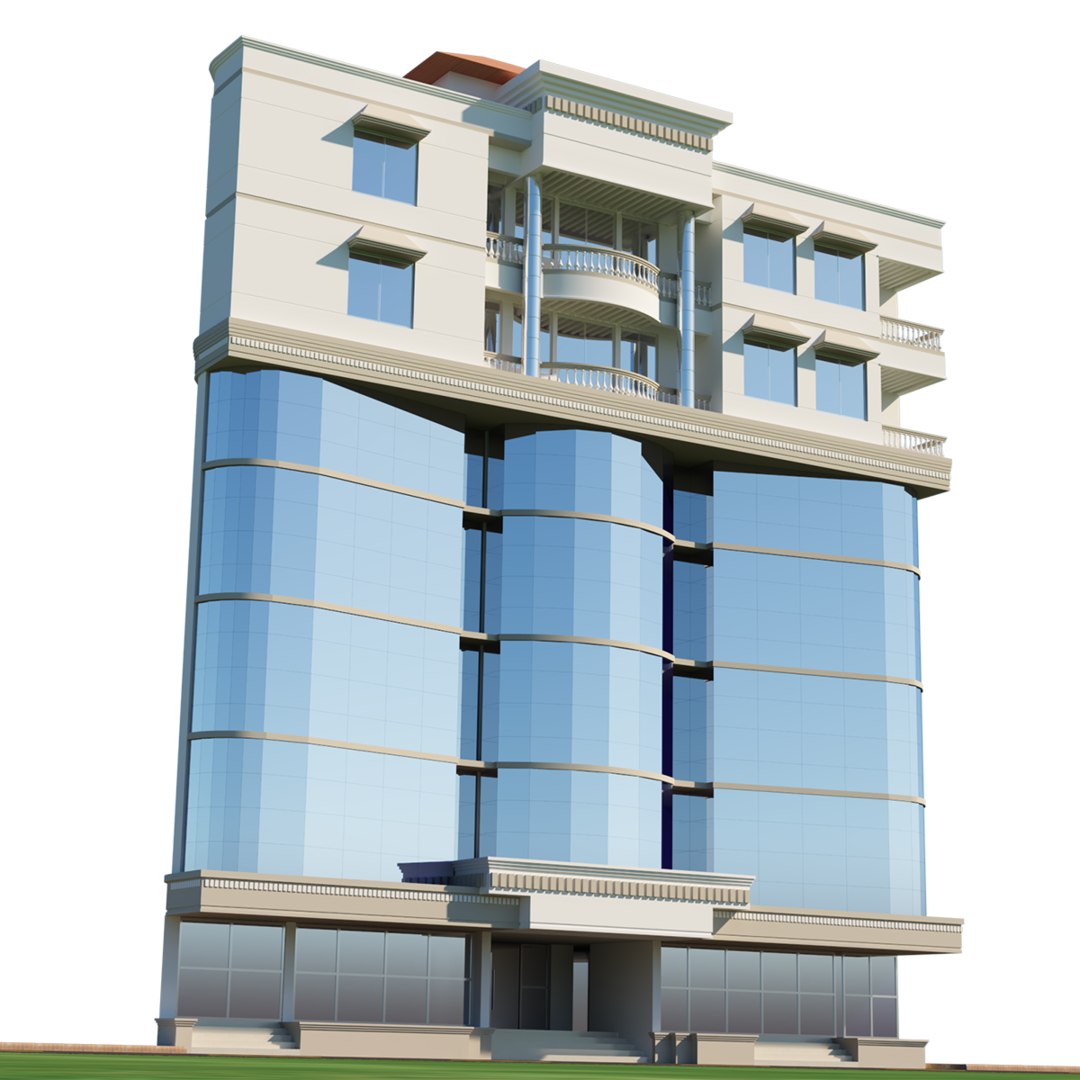 Residential building 3D model - TurboSquid 1549777