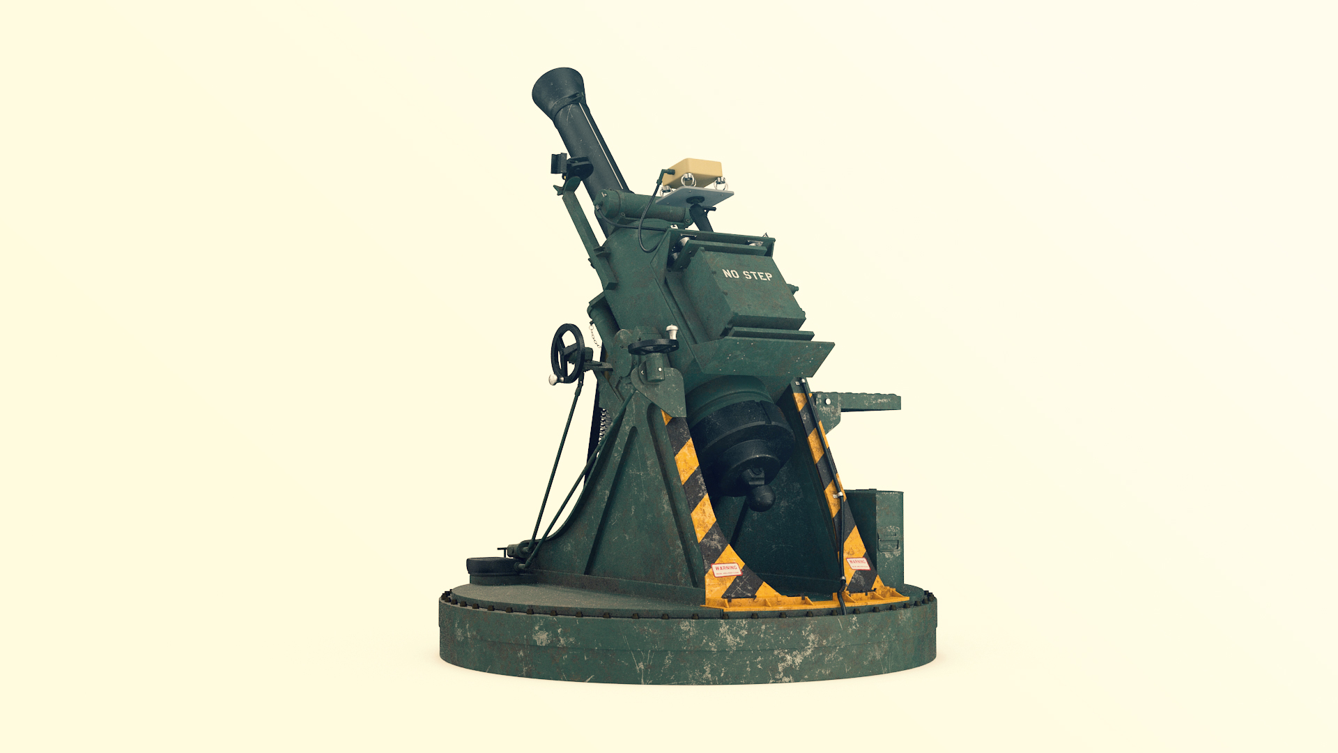 3D rms6l 120 mortar model - TurboSquid 1549874
