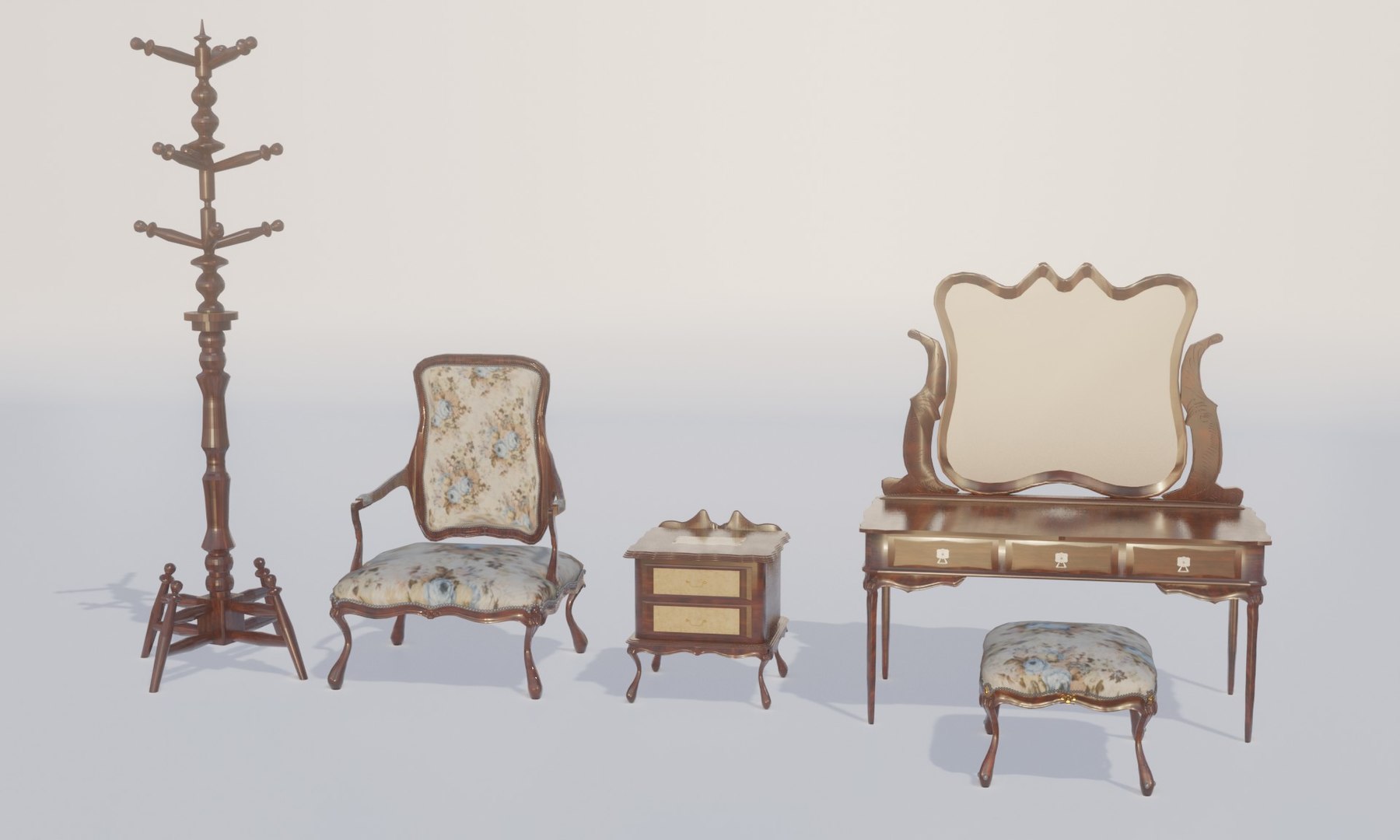 Old furnitures 3D model - TurboSquid 1549907