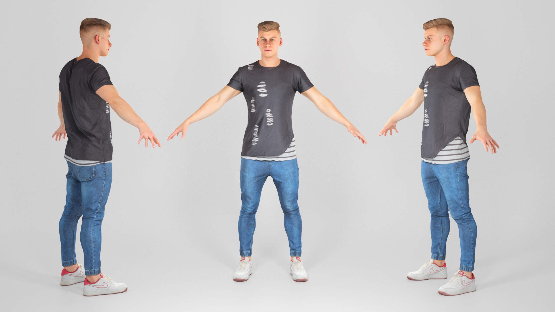 3D scanned animation ready human model - TurboSquid 1550110