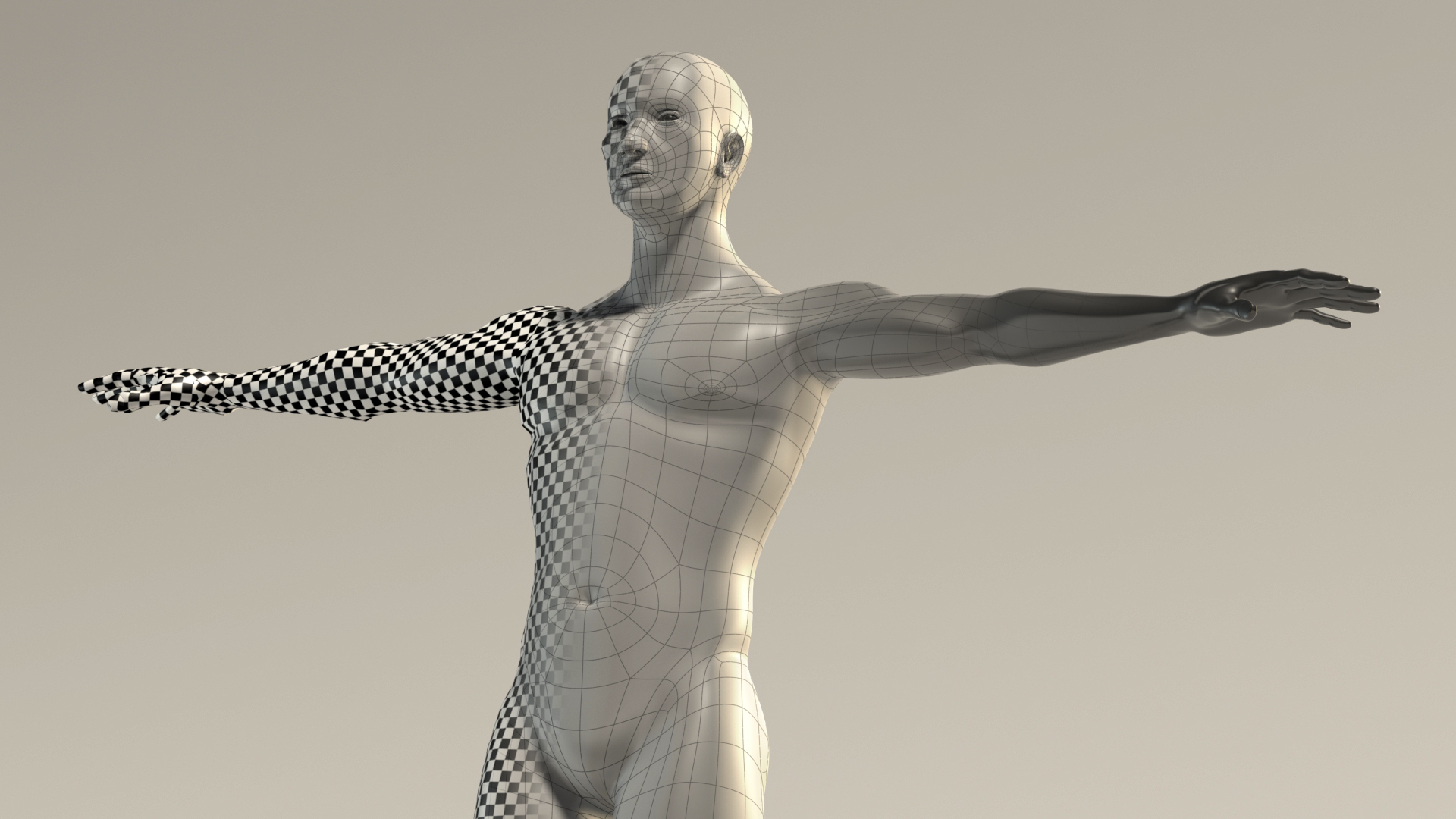BASE MESH---Man Neutral & T-Pose 3D 모델 - TurboSquid 1550213
