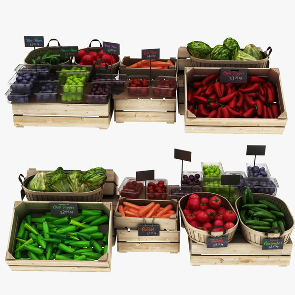 3D fruit display 2 model - TurboSquid 1550197