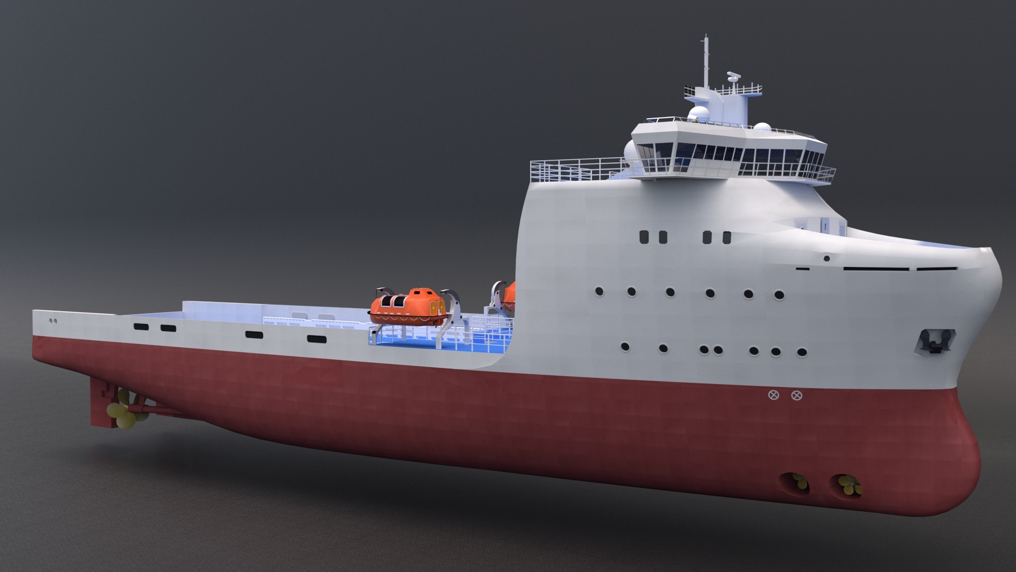 3D platform supply vessel model - TurboSquid 1550217