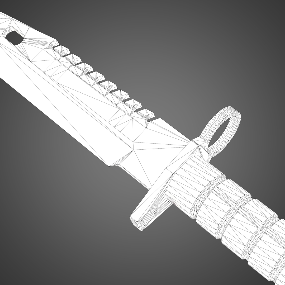 M9 Bajonett Taktisches Messer AAA Game Ready Asset Low-Poly 3D-Modell ...