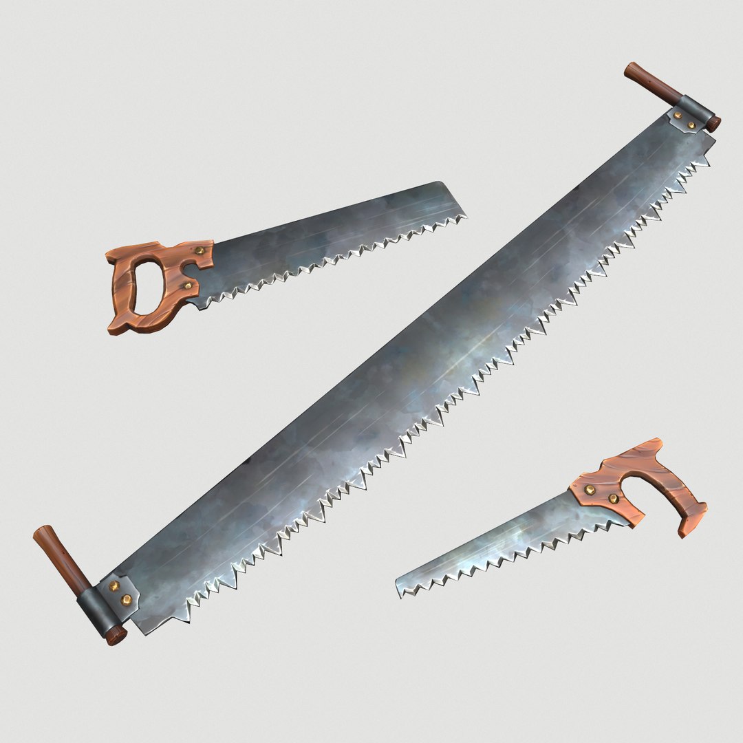 3D stylized hand saws model - TurboSquid 1550282