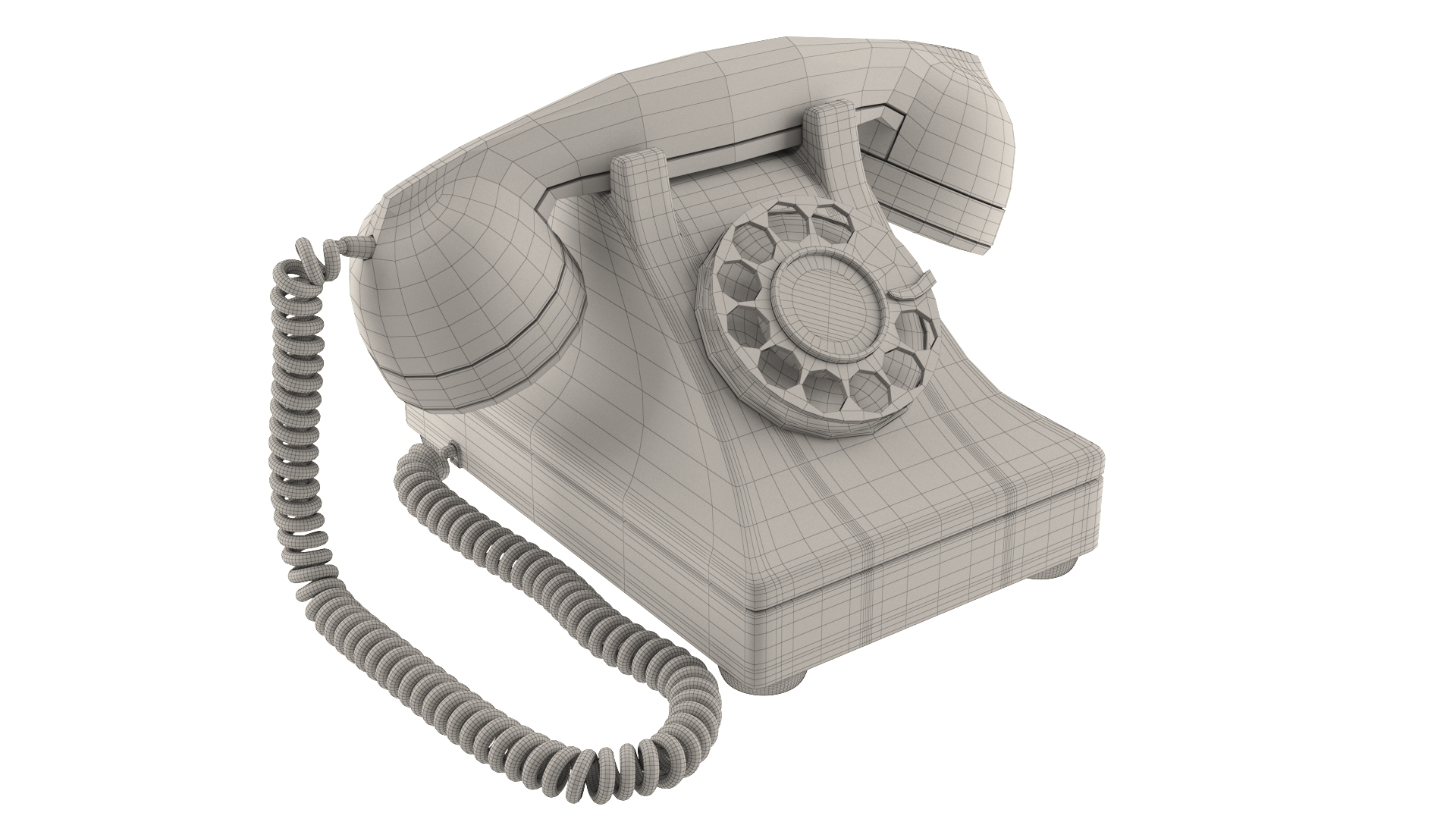 Retro phone 3D model - TurboSquid 1550395