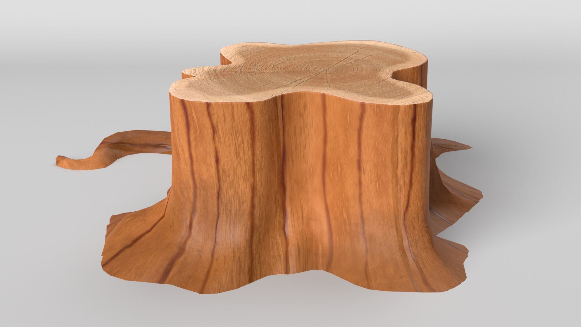 Cartoon tree stump 3D model - TurboSquid 1551048