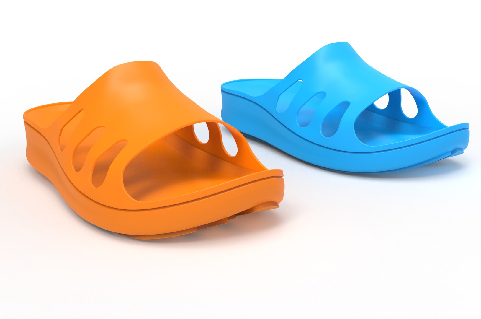 3D slippers shoes model - TurboSquid 1550675