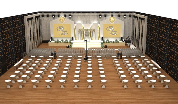 Banquet Hall 3D Models for Download | TurboSquid
