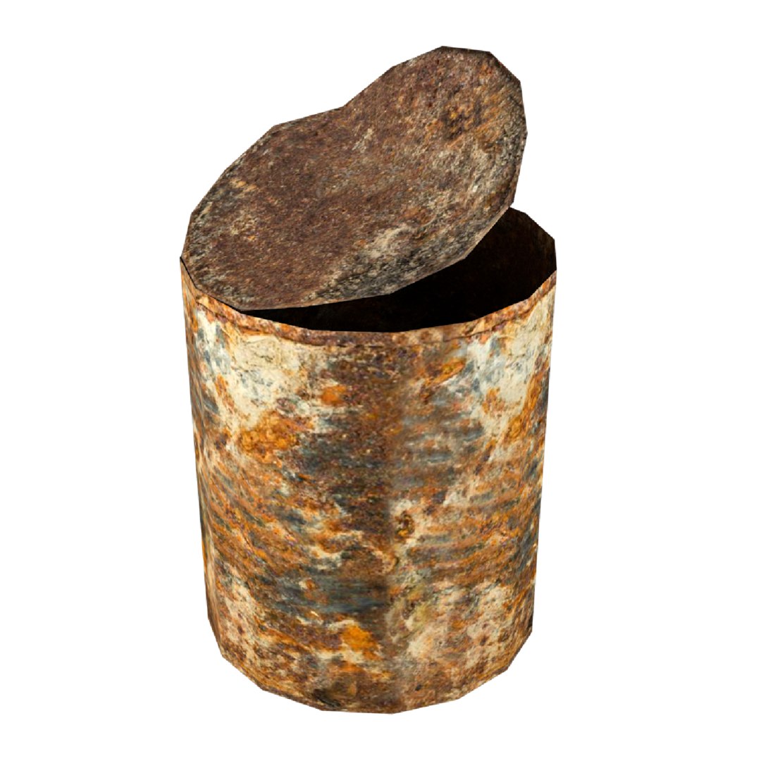 3D old rusty tin model - TurboSquid 1550823