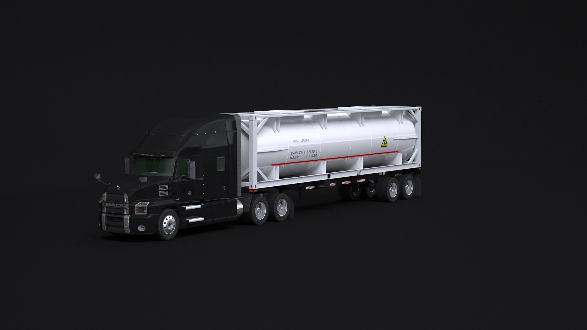 3D mack anthem iso tank - TurboSquid 1551198