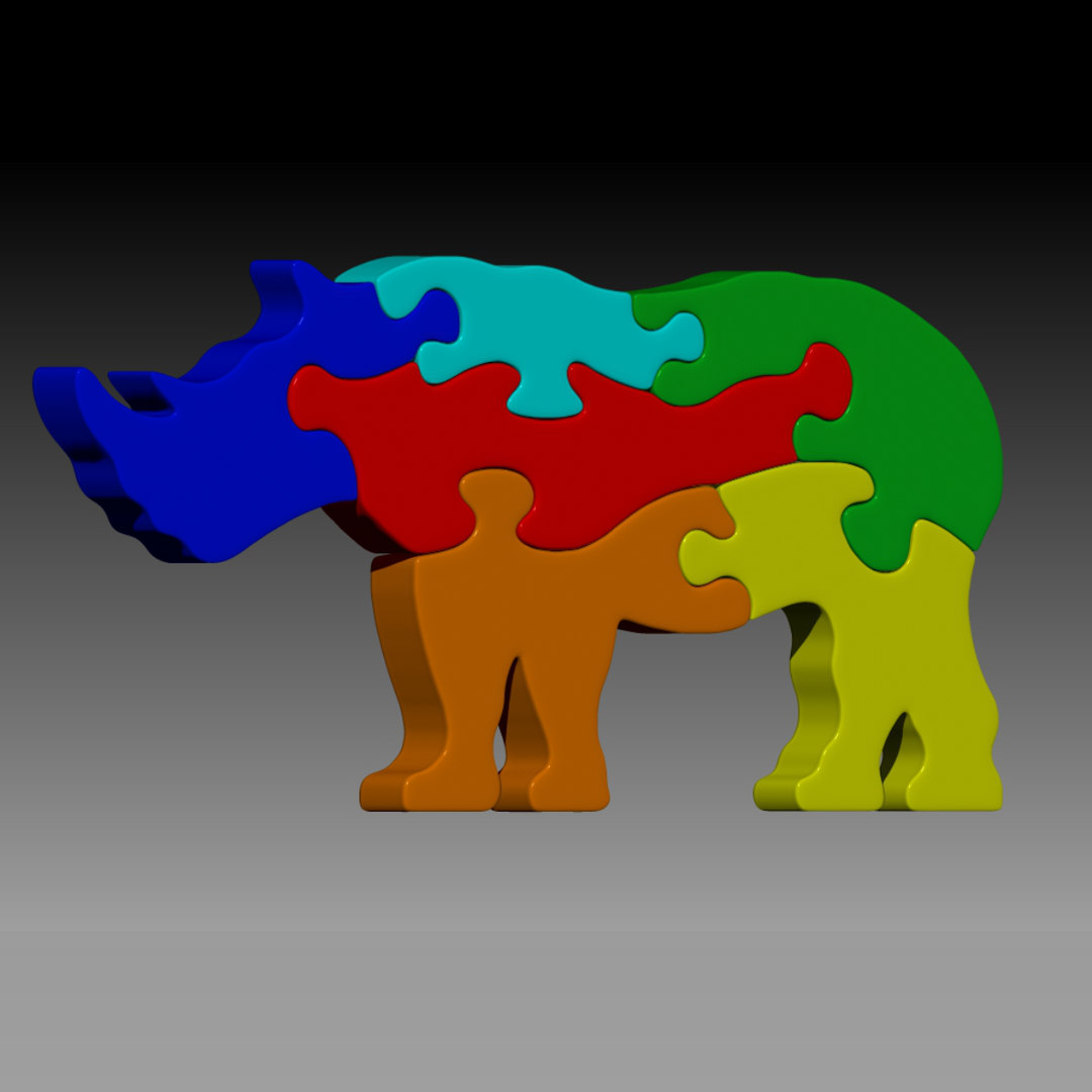 Jigsaw puzzle 3D model - TurboSquid 1551236