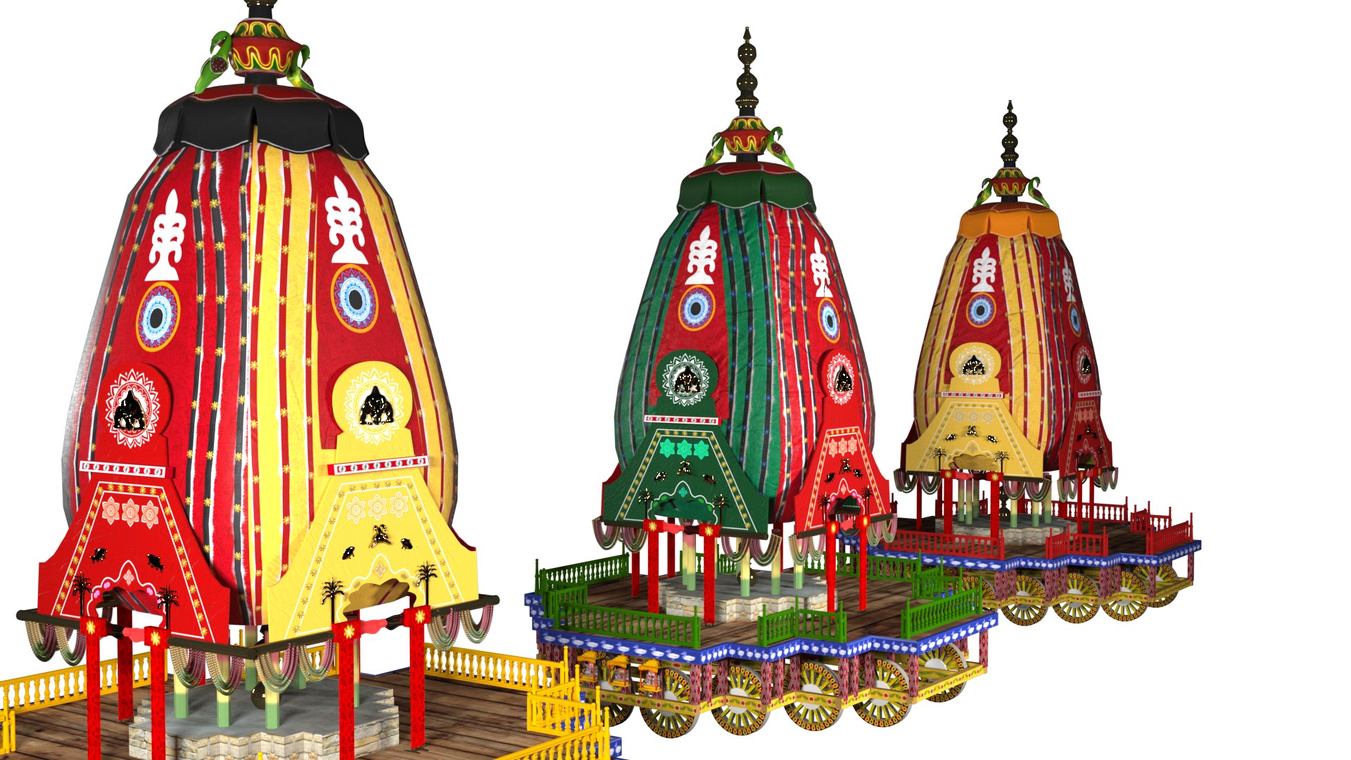 3D jagannath rath model - TurboSquid 1551492