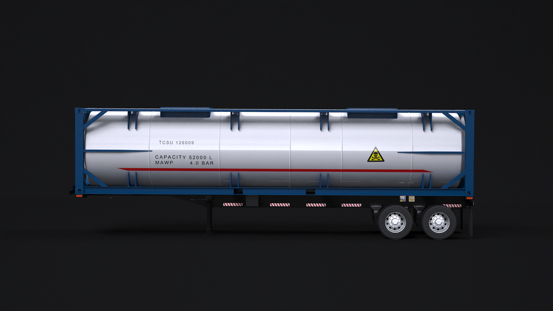 3D spec iso tank trailer model - TurboSquid 1551371