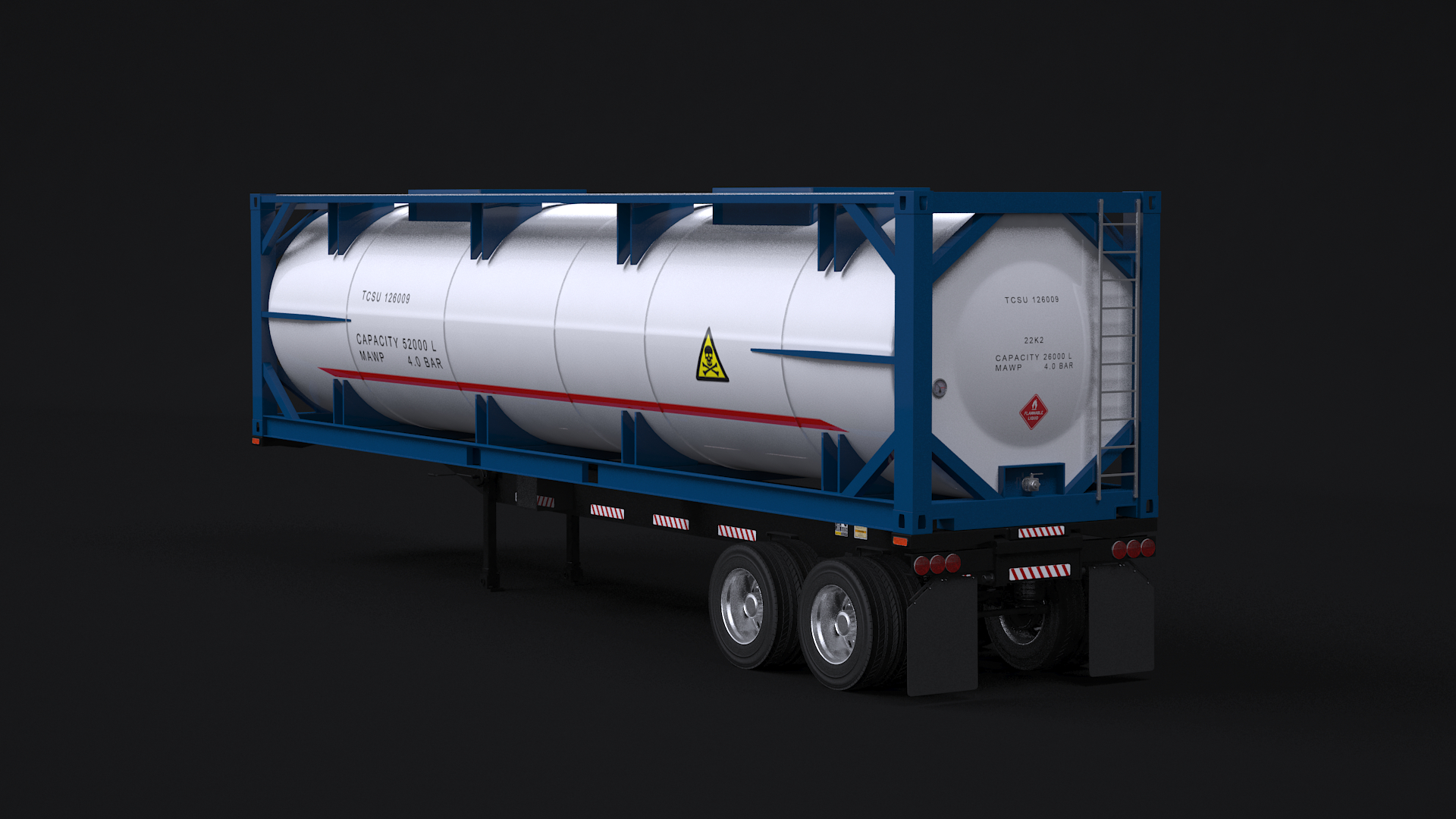 3D spec iso tank trailer model - TurboSquid 1551371