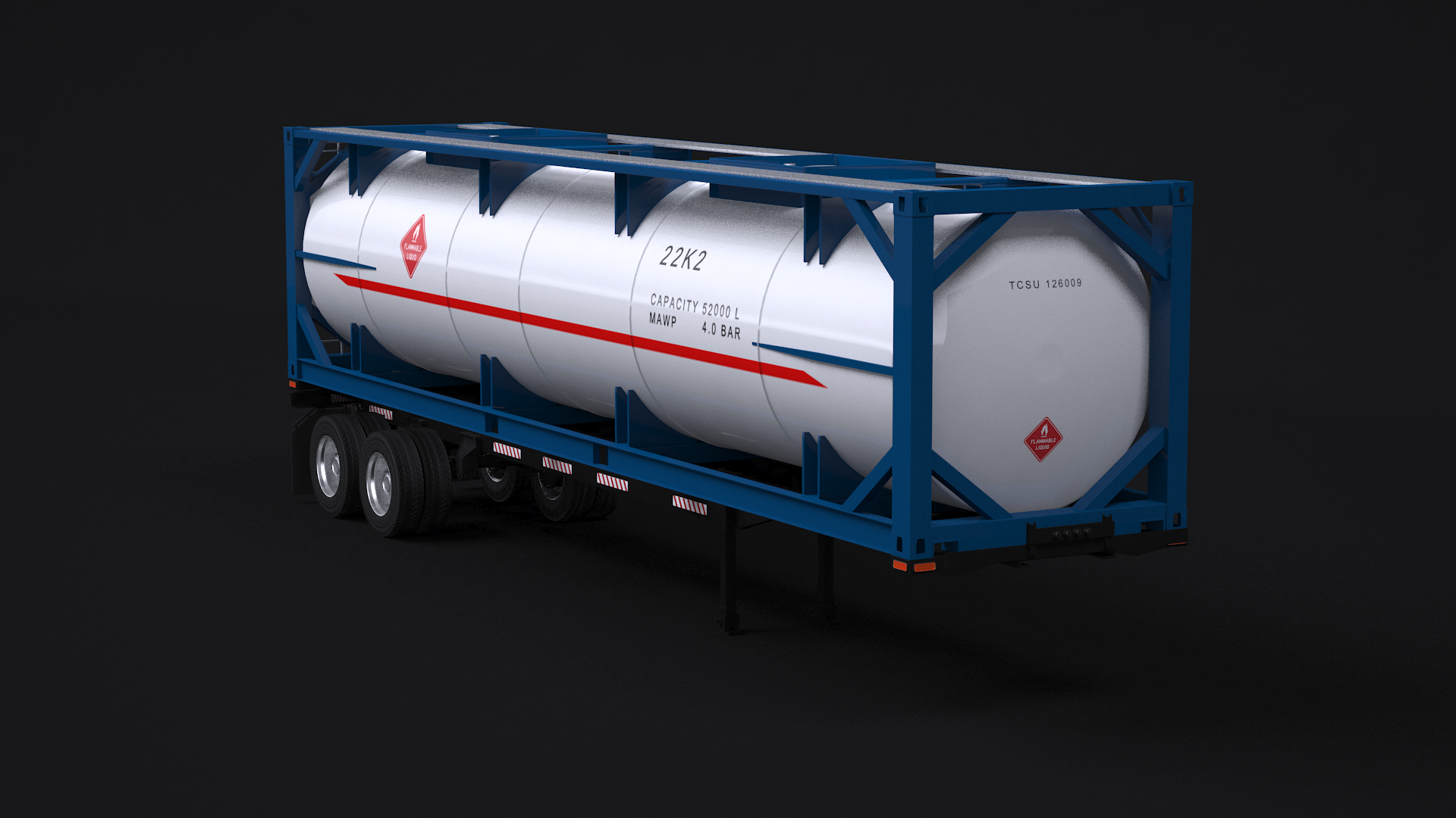 3D spec iso tank trailer model - TurboSquid 1551371
