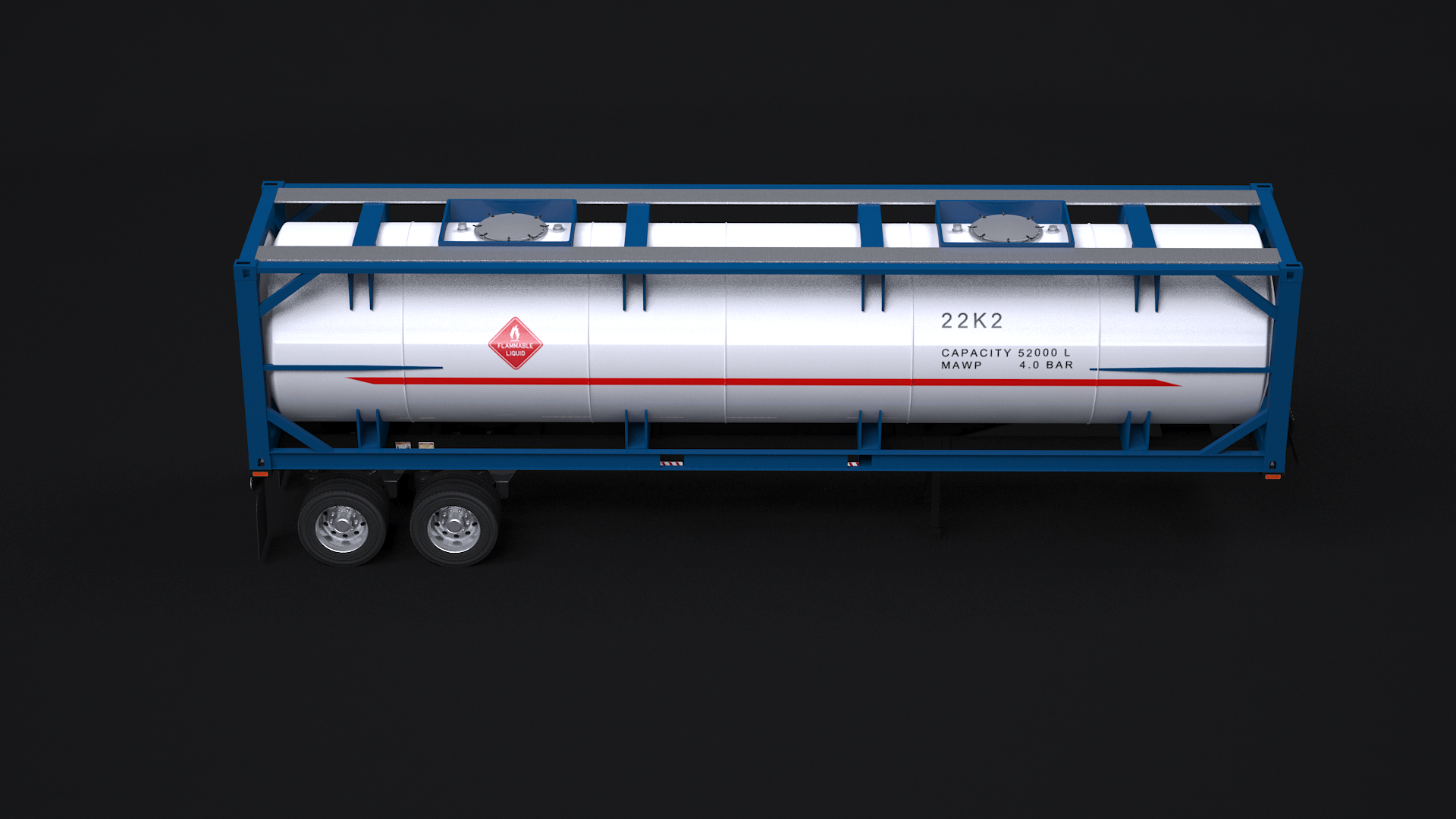 3D spec iso tank trailer model - TurboSquid 1551371