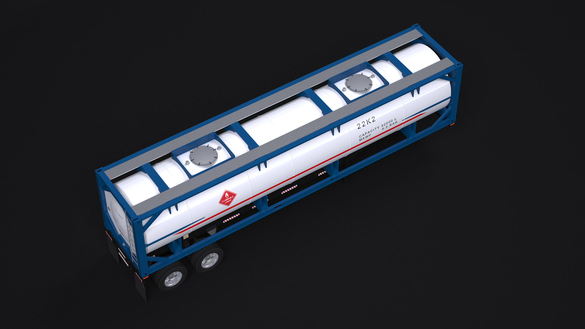 3D spec iso tank trailer model - TurboSquid 1551371