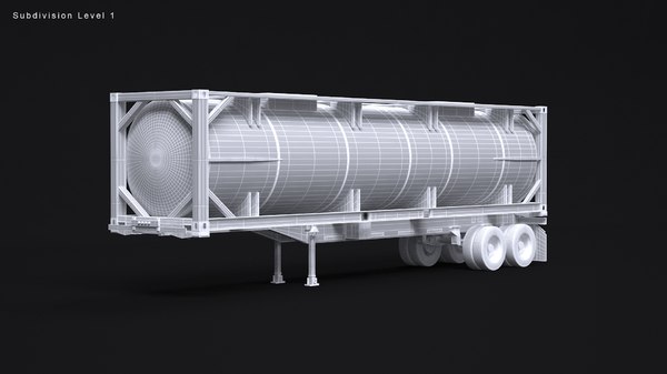 3D spec iso tank trailer model - TurboSquid 1551371